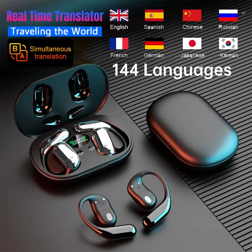 3-in-1 AI Translator Earbuds – 144 Languages, Noise Cancel, BT 5.3 — Zirozi