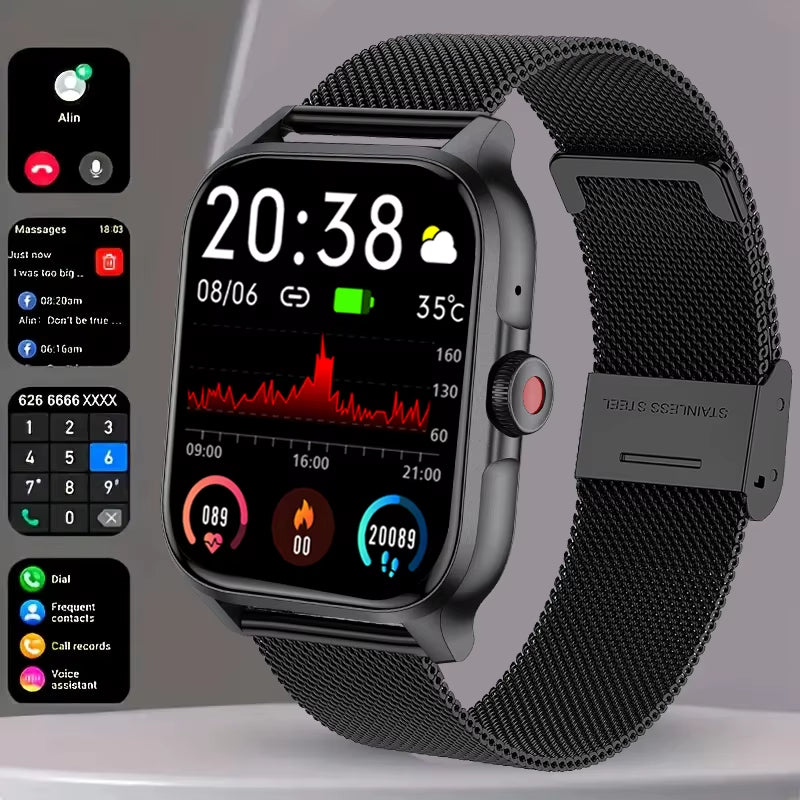 1.85” Bluetooth Smartwatch with SpO2, HR Monitor & 100+ Sports Modes ...